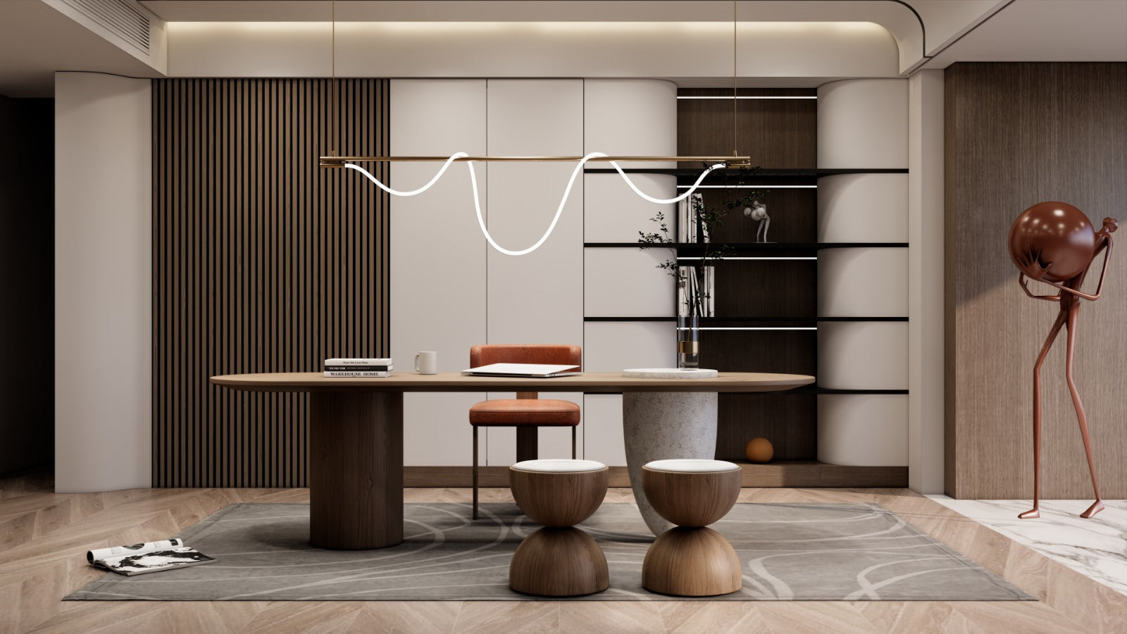 Black Walnut Wooden Slatted Acoustic Wall Panel – Divans and Ottomans